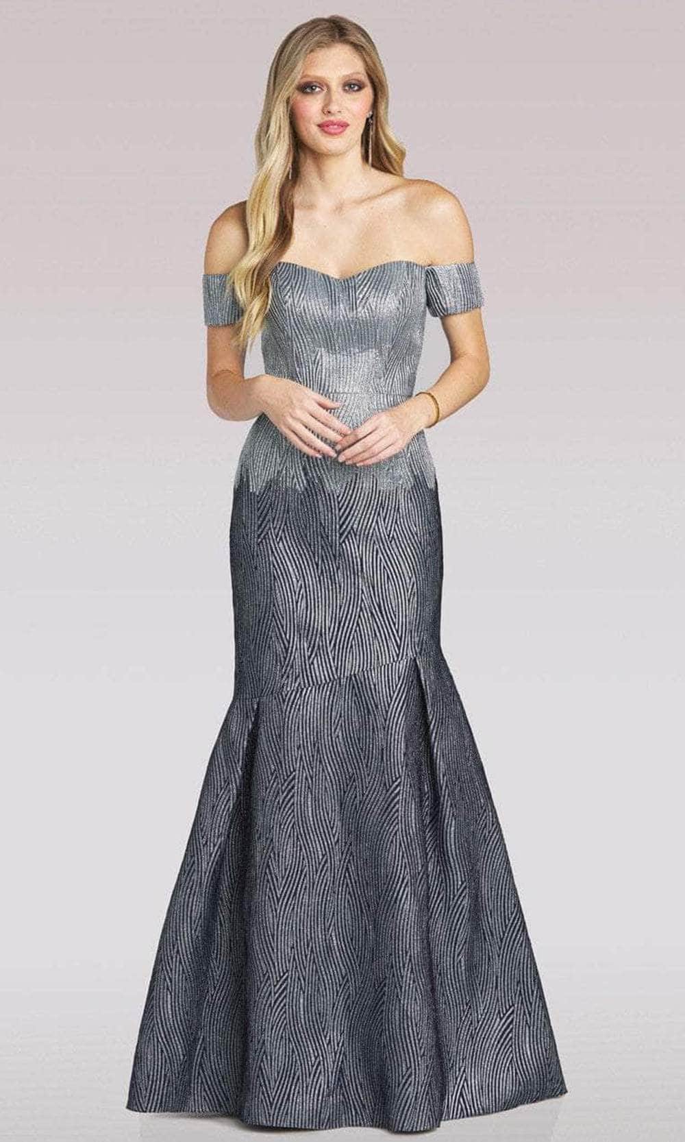 Gia Franco 12150 - Long Trumpet Dress - Metallic, Sweetheart Bodice ...